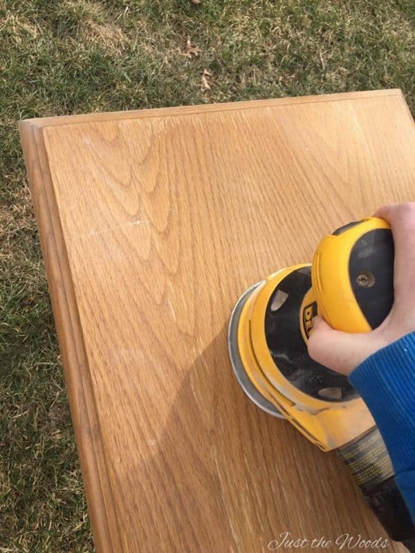 The Most Unique Way to Make Over Oak Stacking Tables