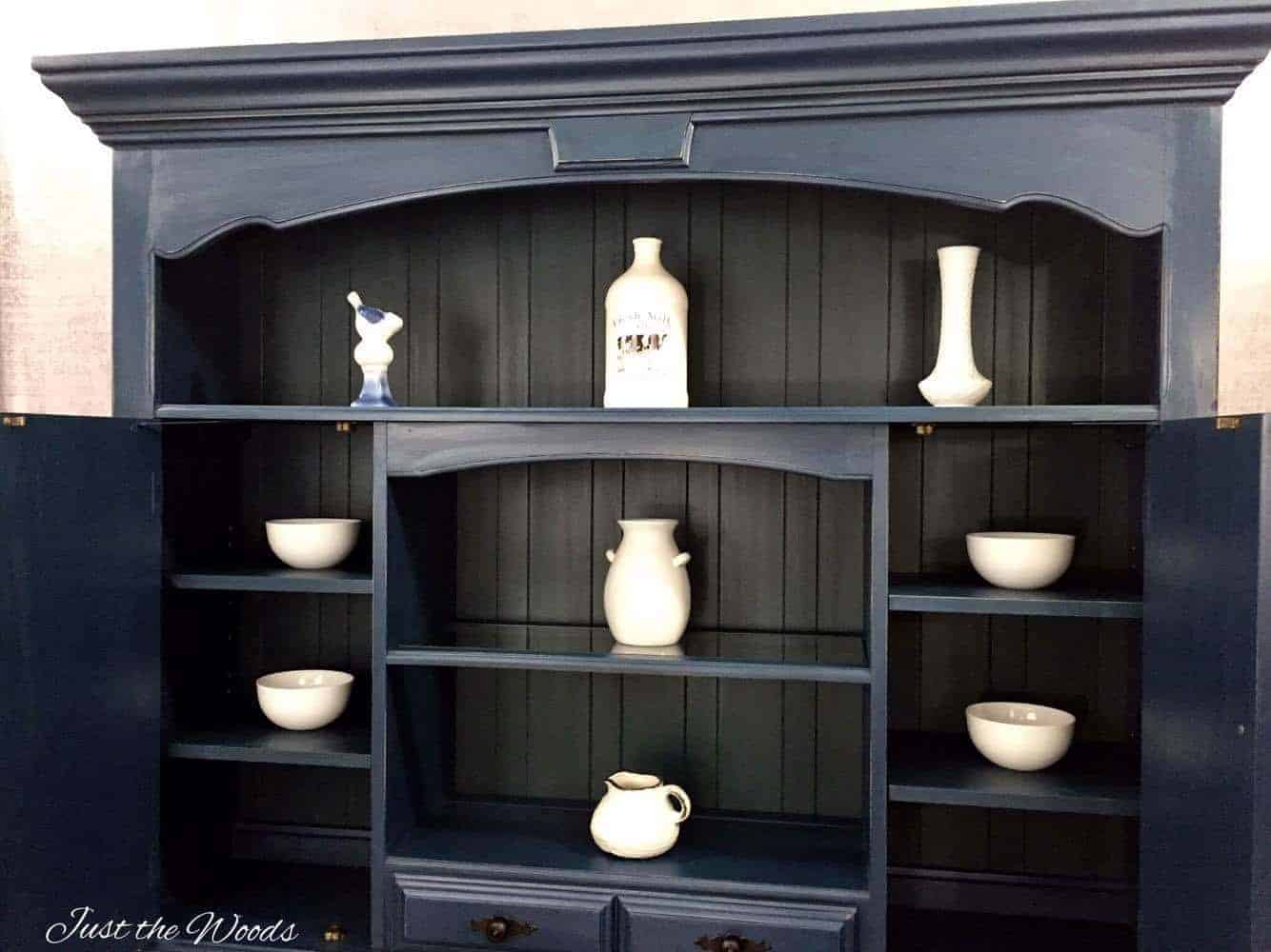 Custom Angelic Blue Painted Sideboard by Just the Woods
