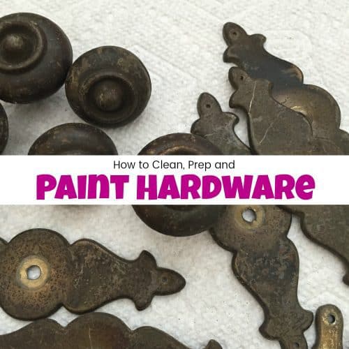 How to Clean and Paint Hardware with Just the Woods