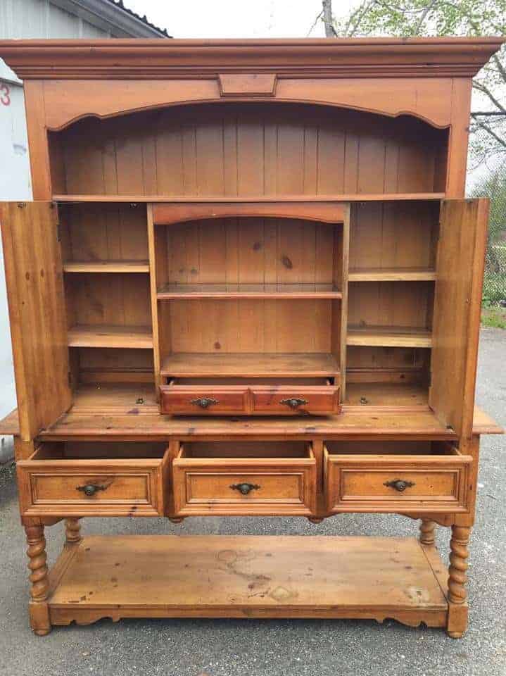 Custom Angelic Blue Painted Sideboard by Just the Woods
