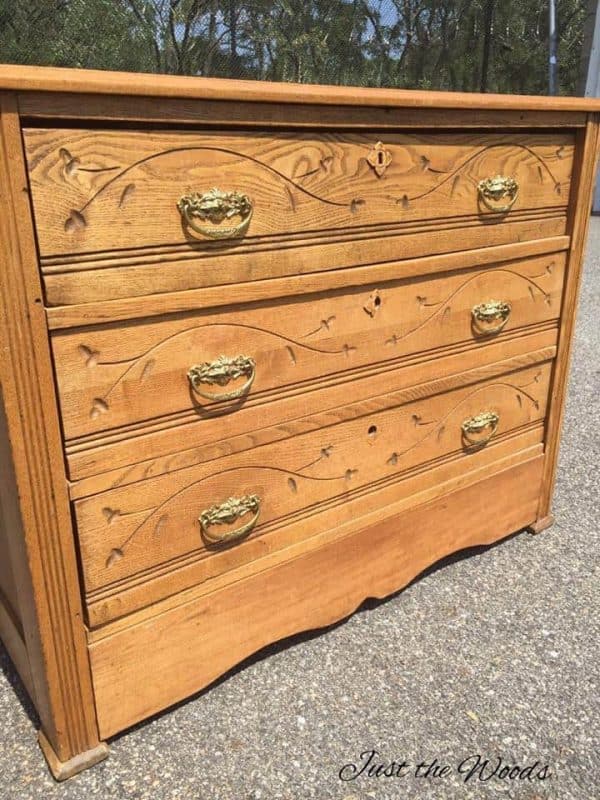 Cottage Style Painted Dresser Set Makeover of Antique Eastlake Furniture