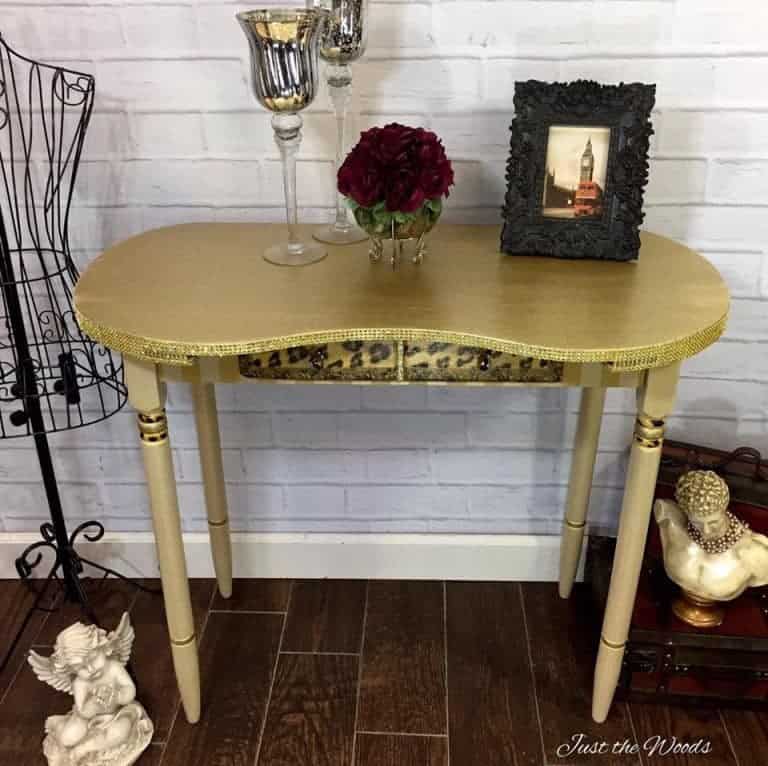 How to Create Bling Furniture with Glitter and Paint