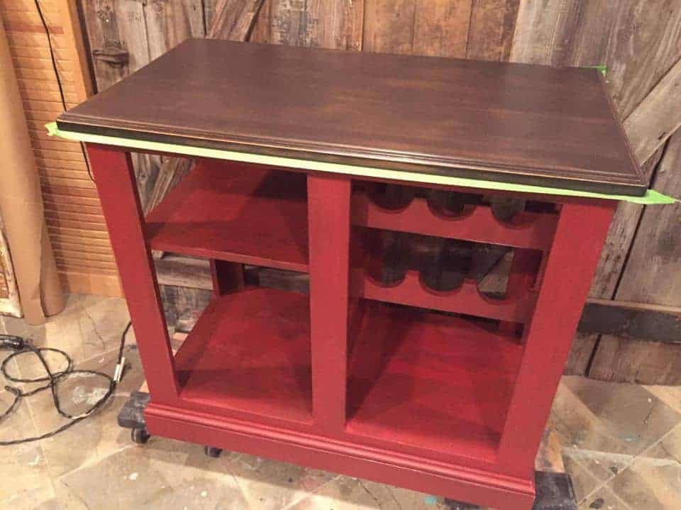 How to Paint Your Own Red Kitchen Island for Your Radiant Red Kitchen