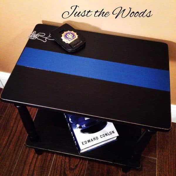 Thin Blue Line Painted Furniture Makeovers by Just the Woods