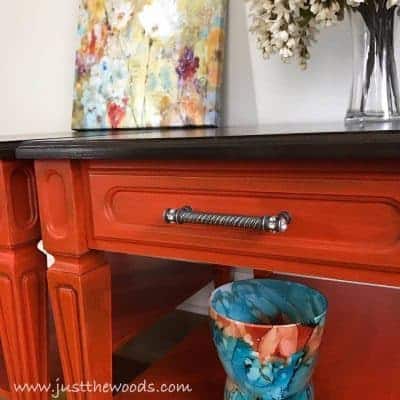 Go Bold with Orange Painted Tables - Redesigned Coffee & End Tables