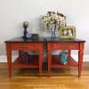Go Bold with Orange Painted Tables - Redesigned Coffee & End Tables