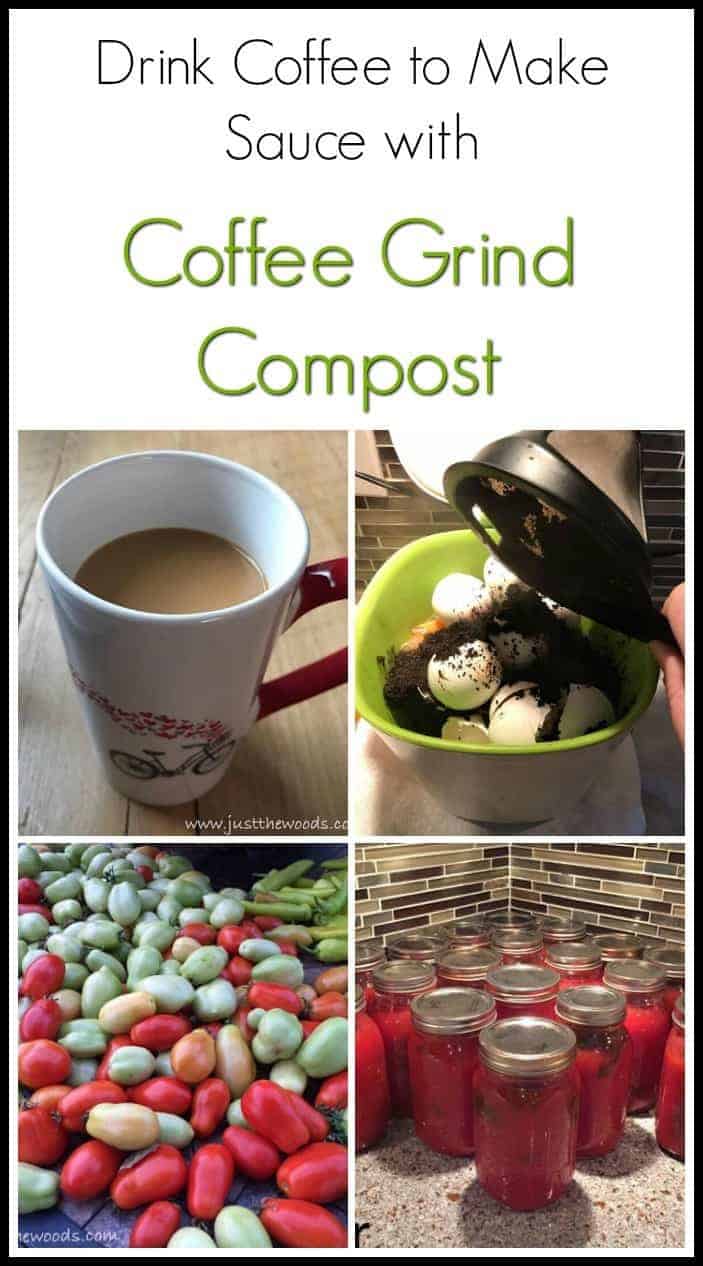 Coffee Grind Compost for the Garden by Just the Woods