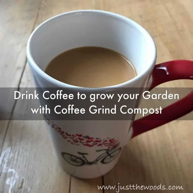 Coffee Grind Compost for the Garden by Just the Woods