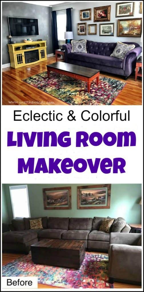 Living Room Makeover Room Reveal - Bursting with Color