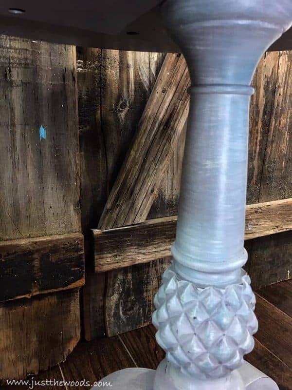 Painted Pineapple Pedestal Table by Just the Woods