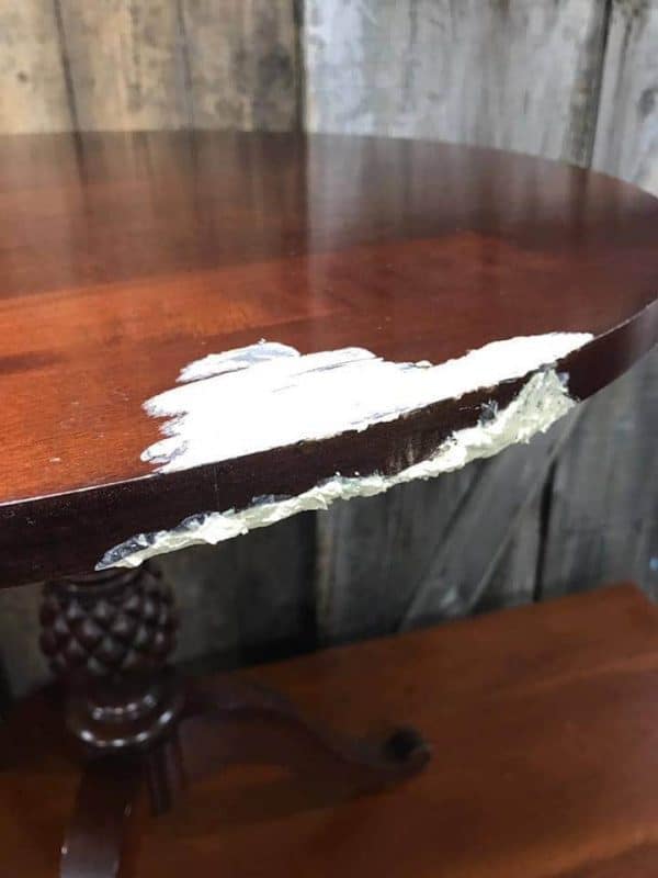 Painted Pineapple Pedestal Table by Just the Woods