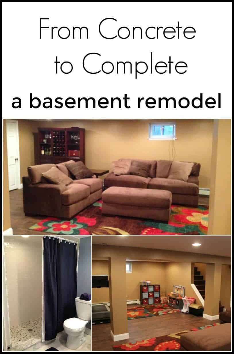Basement Makeover From Concrete to Complete Remodel