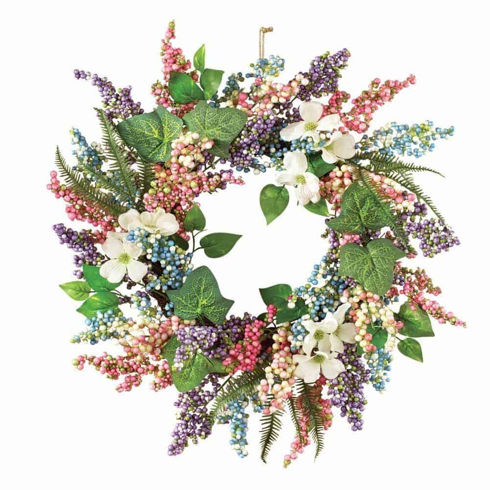 Ten Cheerful Spring Wreaths Under $50 by Just the Woods