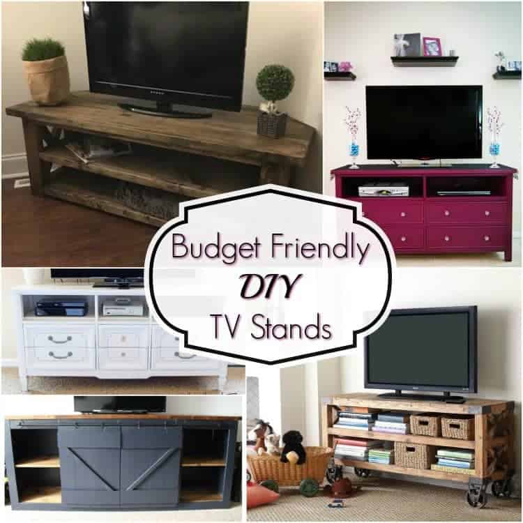 Budget Friendly DIY TV Stands by Just the Woods