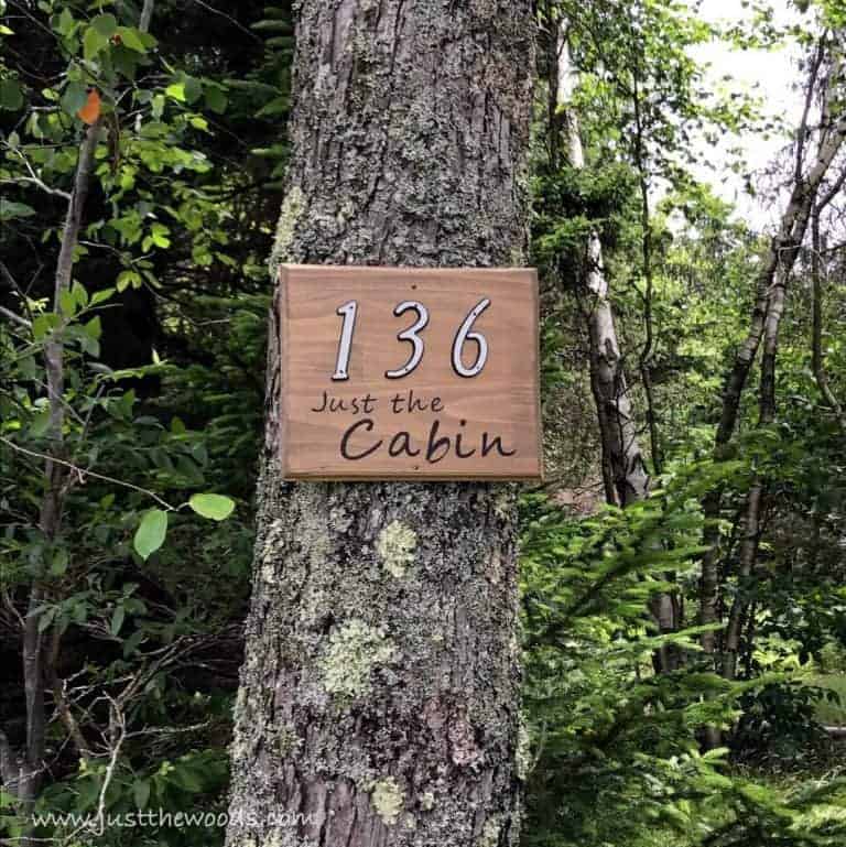 How to Make a DIY Stenciled Address Sign by Just the Woods