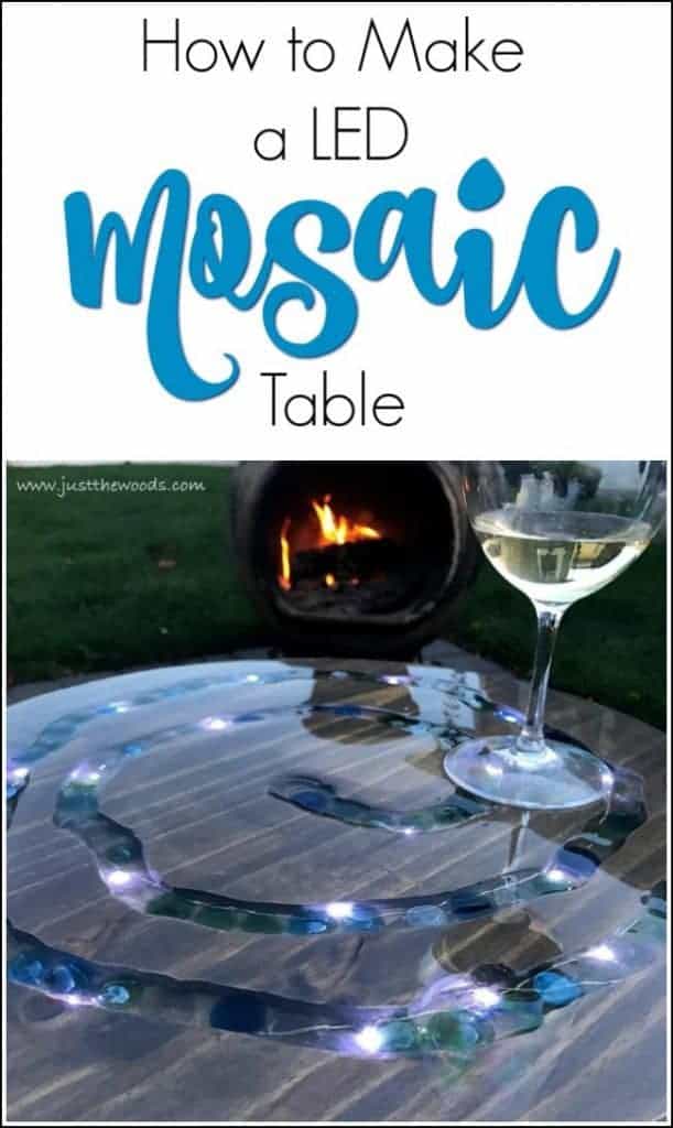 How to Make a Unique LED Mosaic Table with Gems & Lights