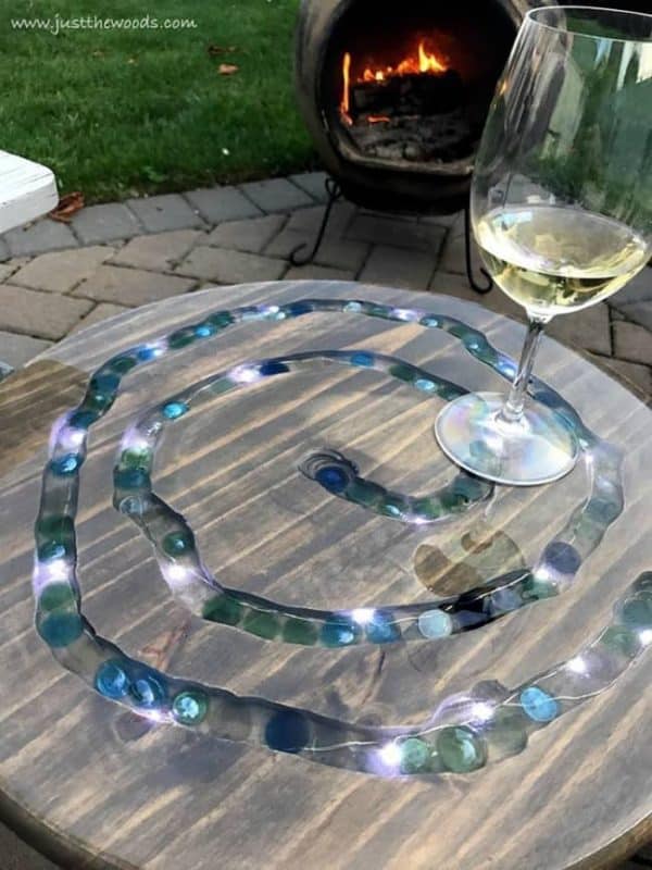 How to Make a Unique LED Mosaic Table with Gems & Lights
