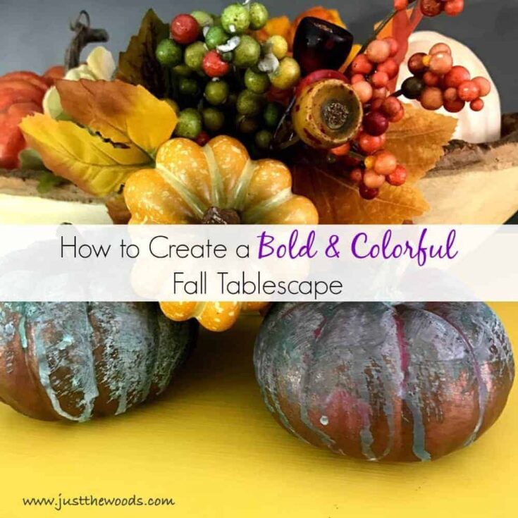 How to Create a Bold & Colorful Fall Tablescape for Your Home