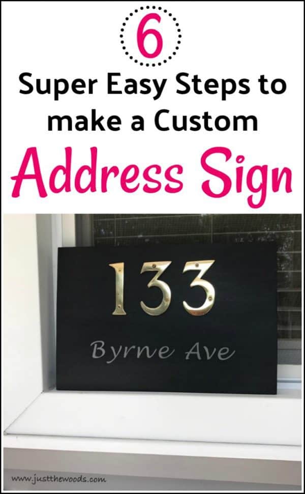 6 Super Easy Steps to Make a Custom Address Plaque