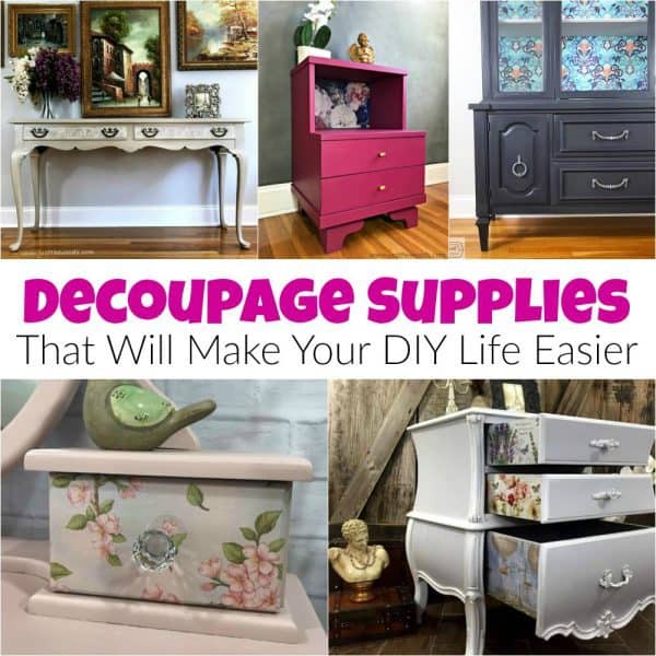 The Best Decoupage Paper & How to Apply it to Painted Furniture