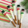 How to Make Adorable Snowman Pretzel Rods Holiday Snack