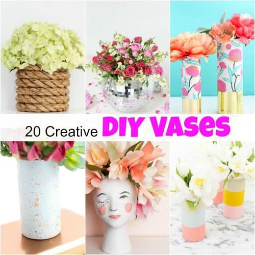 20 Creative DIY Vases for Decorating your Home on a Budget