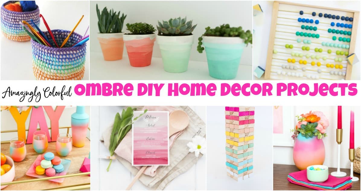 Amazingly Colorful Ombre DIY Home Decor Projects to Inspire You