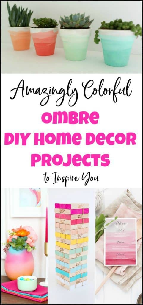 Amazingly Colorful Ombre DIY Home Decor Projects to Inspire You
