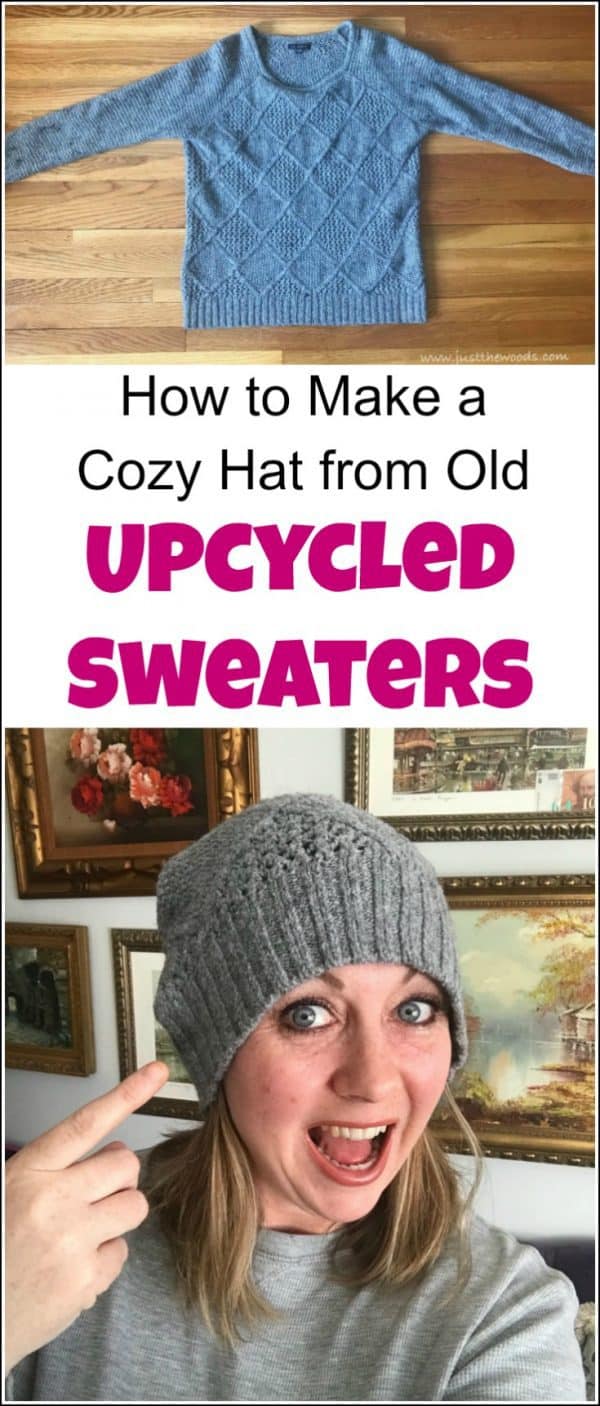 How to Make a Cozy Hat from Old Upcycled Sweaters