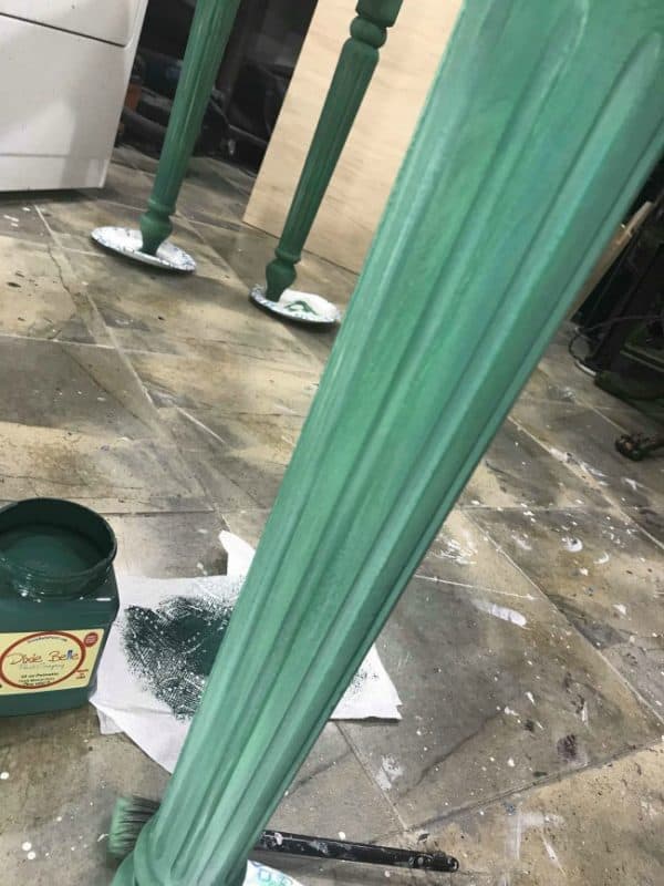 How to Build a DIY Wood Table and Paint it Gorgeous Green