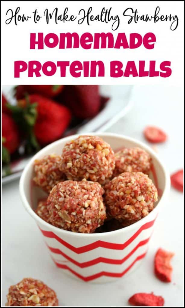 How to Make Healthy Strawberry Homemade Protein Balls