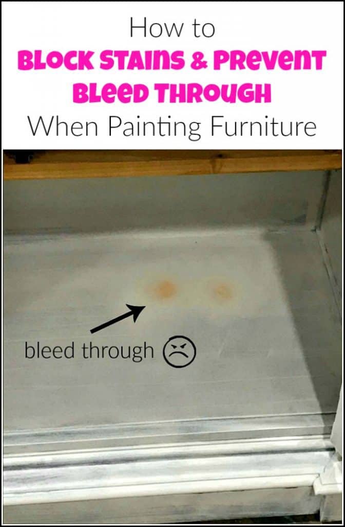 How to Block Stains & Prevent Bleed Through when Painting Furniture