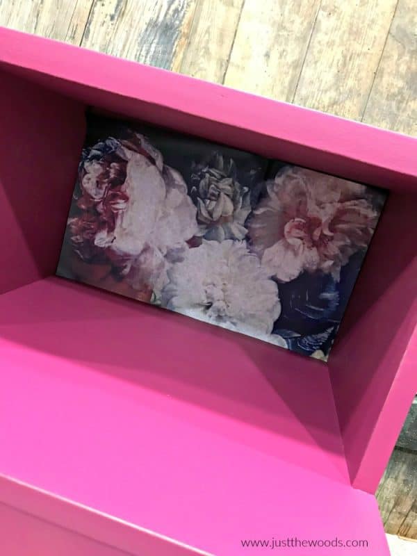 How to Add Floral Decoupage to a Hand Painted Furniture