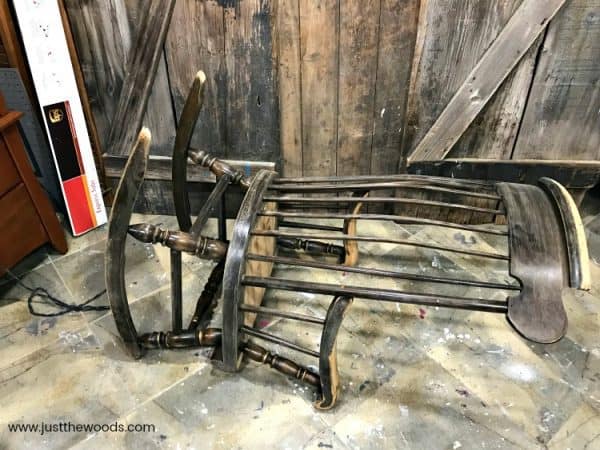 How to Paint a Wooden Rocking Chair with Spindles the Easy Way