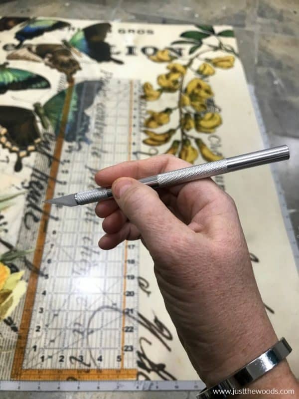 The Best Decoupage Paper & How to Apply it to Painted Furniture