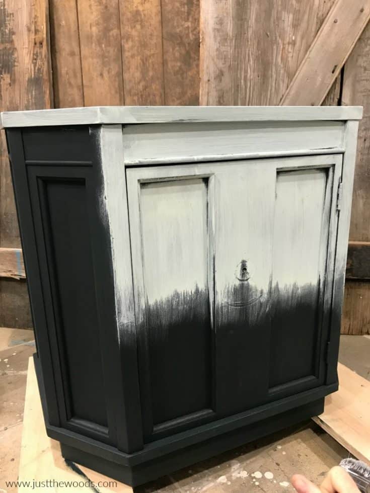 How to Paint Furniture with a Fun Boho Drippy Paint Effect