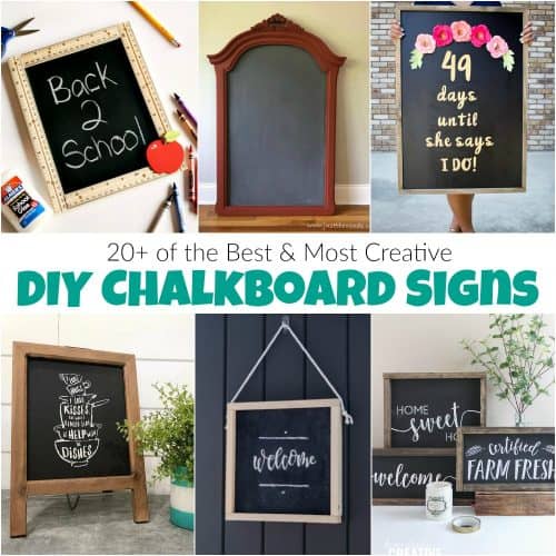 20+ of the Best and Most Creative DIY Chalkboard Signs