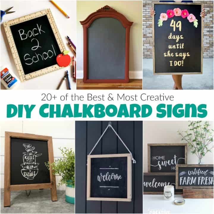 20+ of the Best and Most Creative DIY Chalkboard Signs