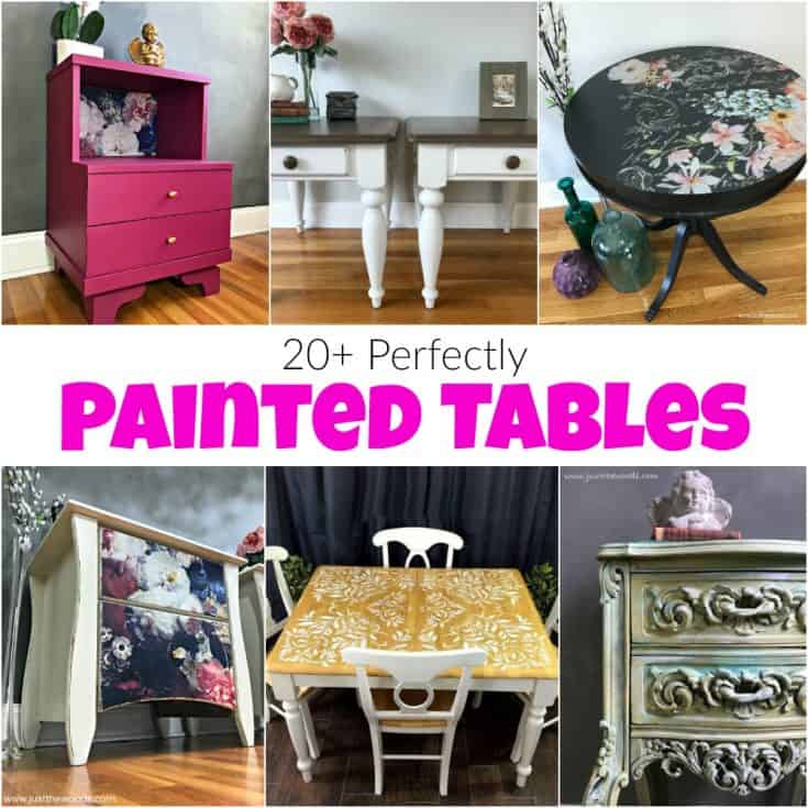 20+ Perfectly Painted Tables that You Can Do Yourself