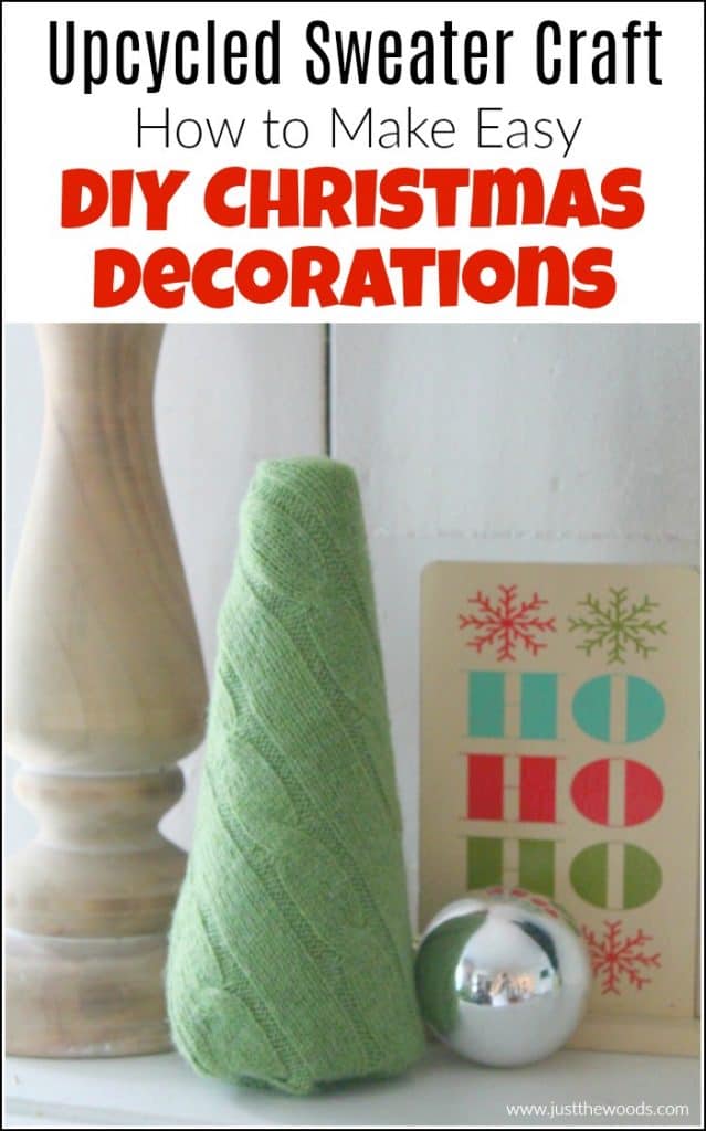 Upcycled Sweater Craft - How to Make Easy DIY Christmas Decorations