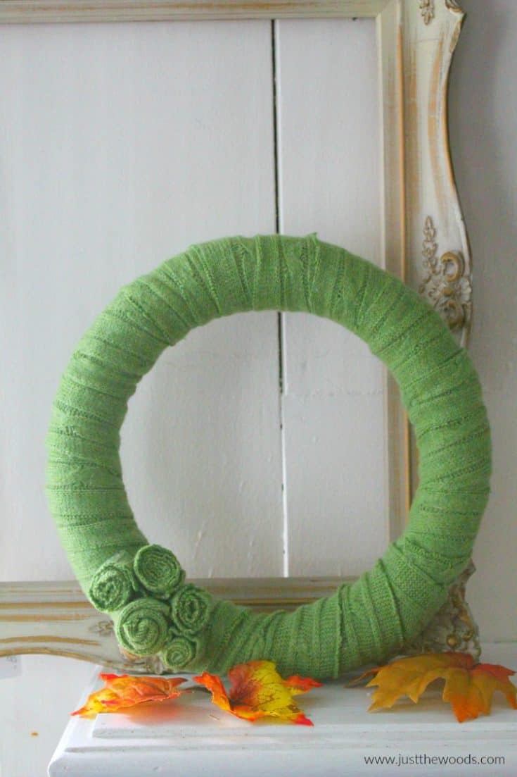 Upcycled Sweater Craft - How to Make a Fun DIY Fall Wreath