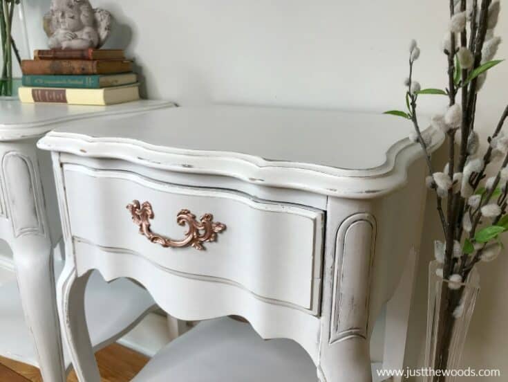 How to Distress Furniture for that Worn White Painted Look