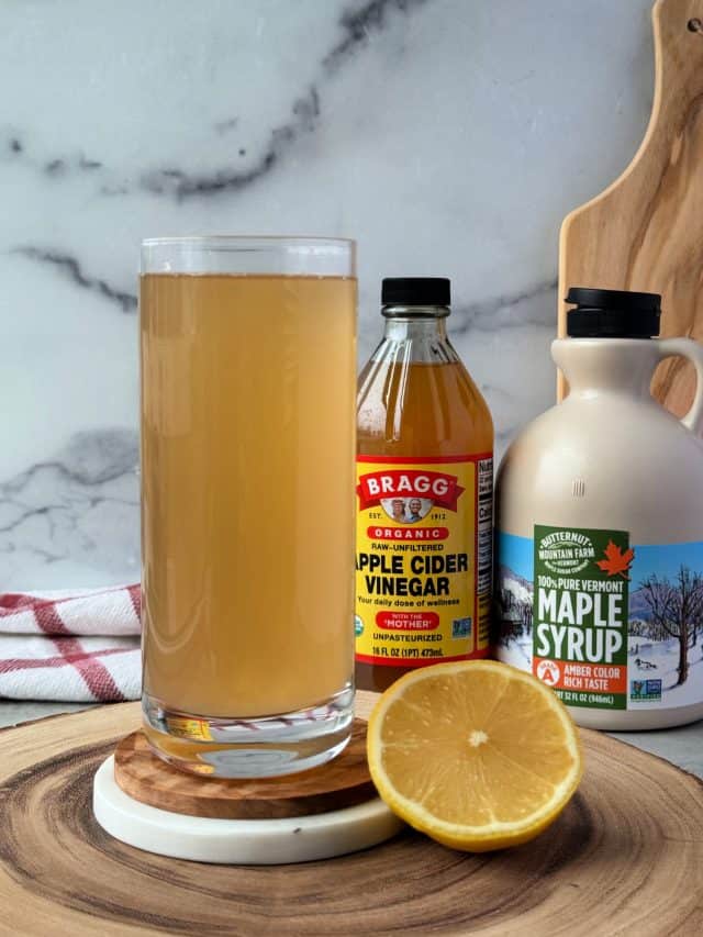 Apple Cider Vinegar Lemon Water Drink Recipe