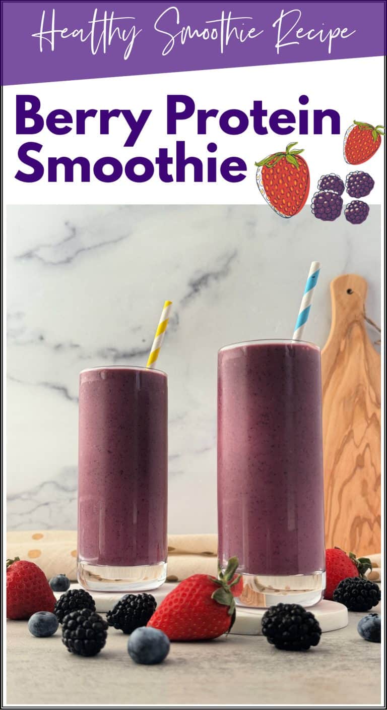 How to Make a Healthy Mixed Berry Protein Smoothie
