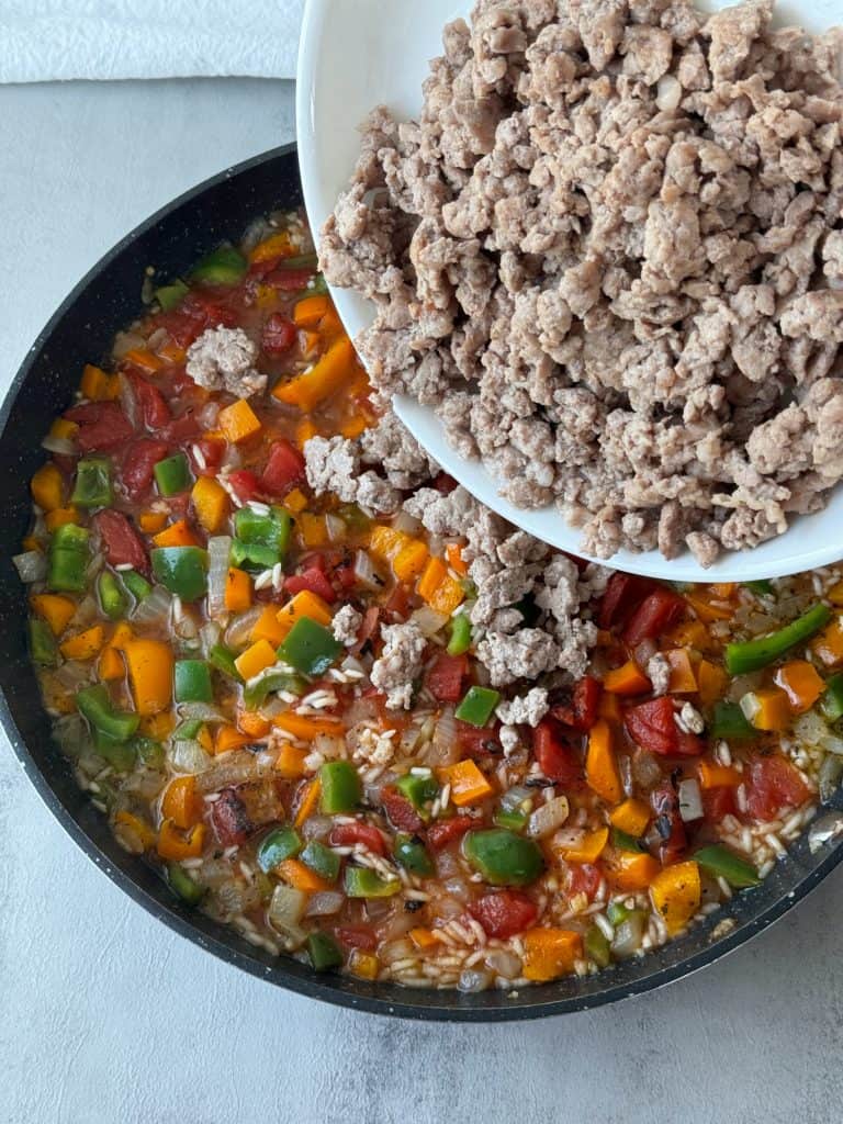 Healthy Ground Pork and Rice Casserole Recipe