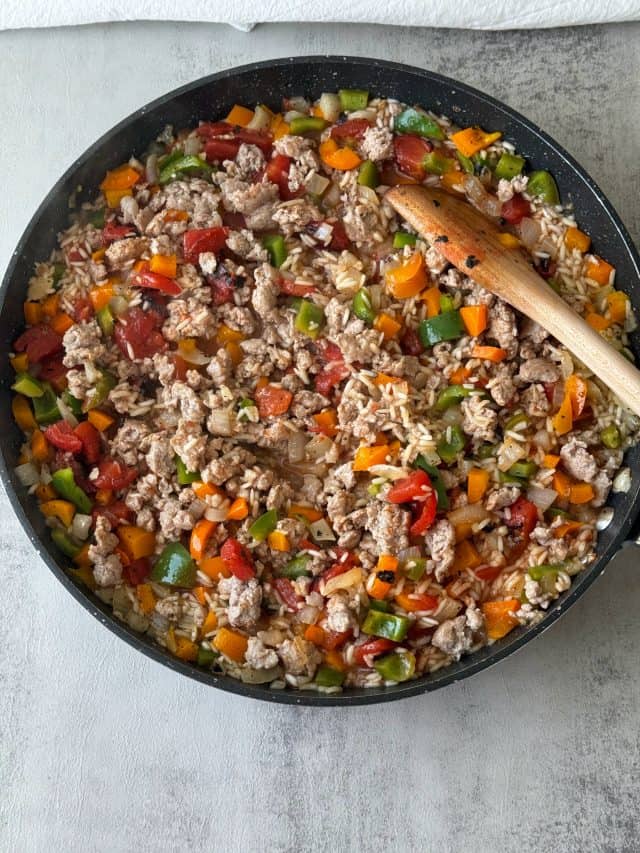 Healthy Ground Pork and Rice Casserole Recipe