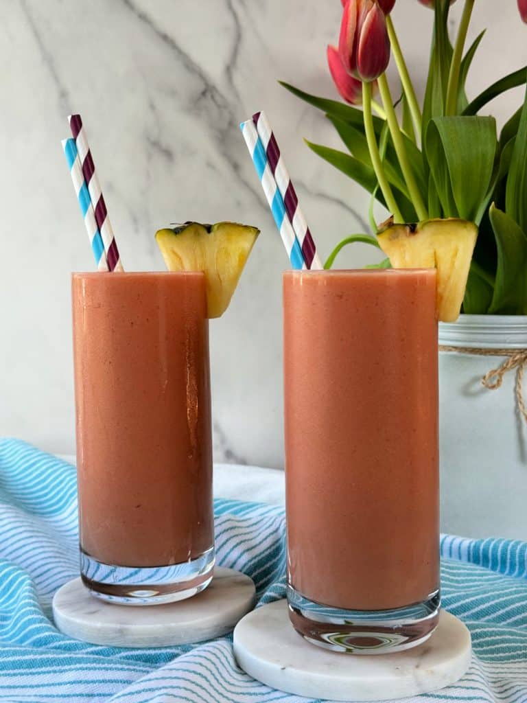 Strawberry Mango Pineapple Smoothie Recipe