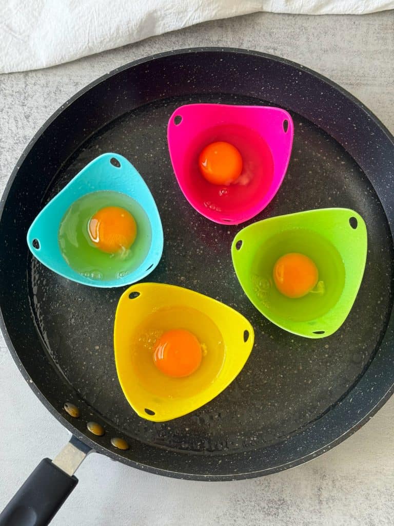 How to Poach Eggs in Silicone Cups on the Stovetop