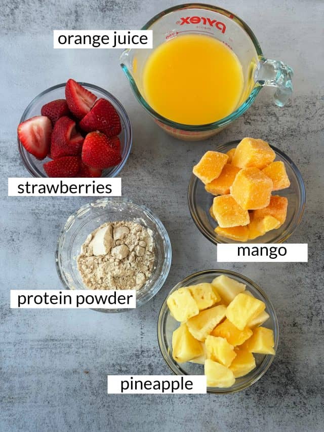 Strawberry Mango Pineapple Smoothie Recipe