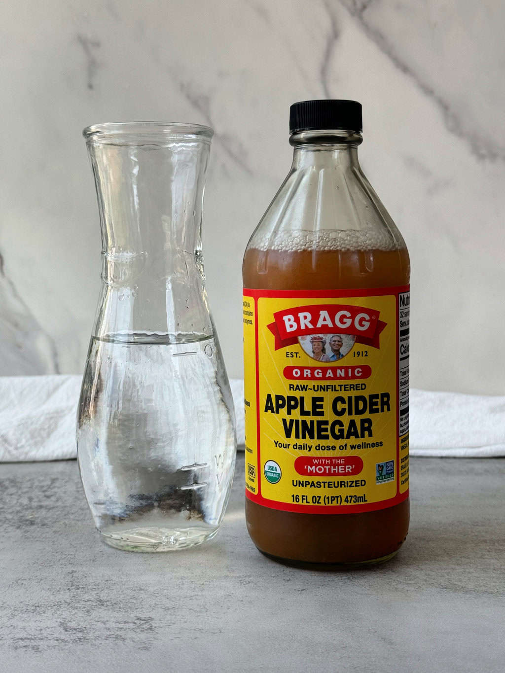 Apple Cider Vinegar Water Recipe with Lemon and Mint